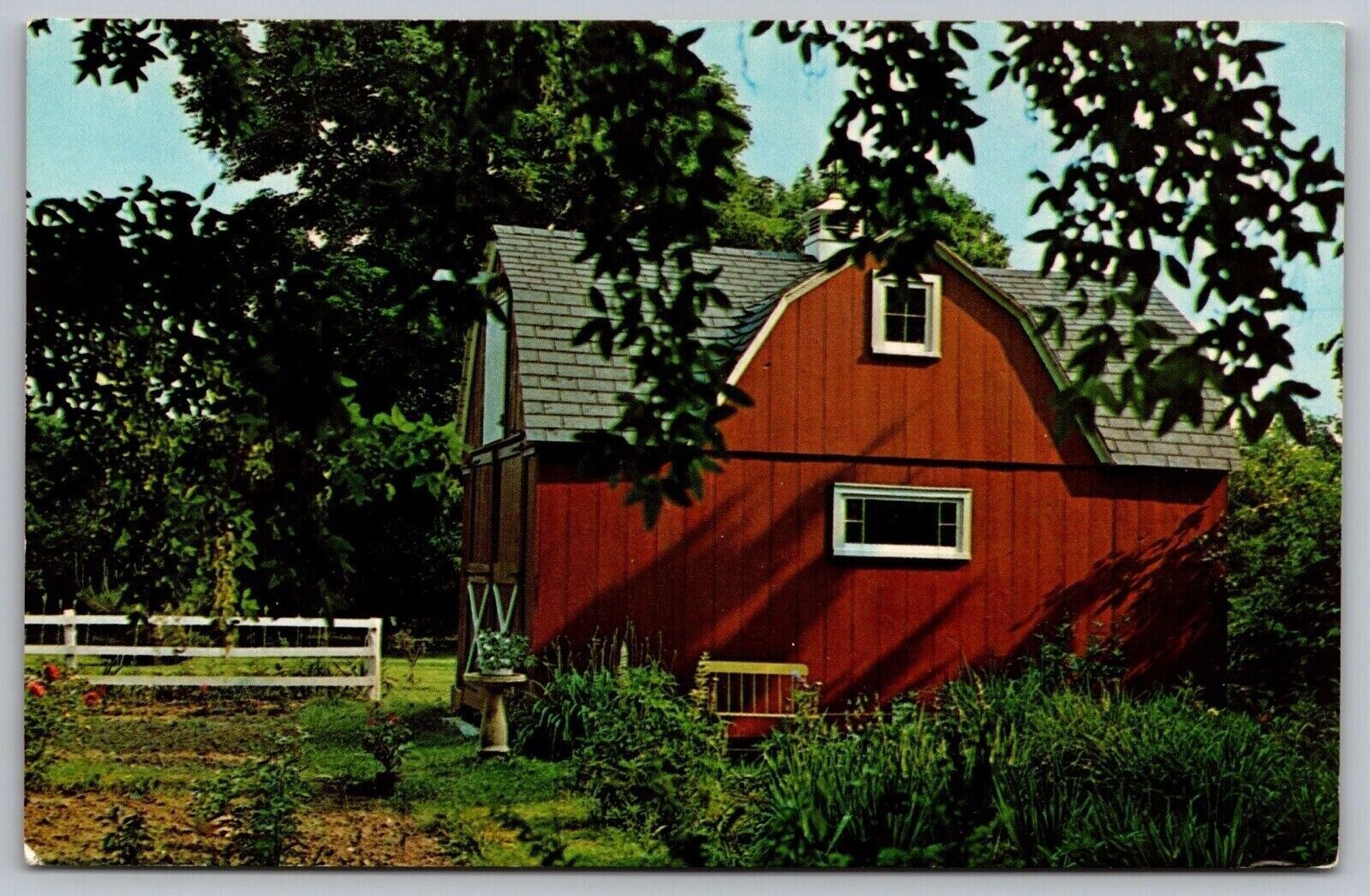 Historic Long Island Red Barn Eastern End Farm New York NY Vintage UNP ...