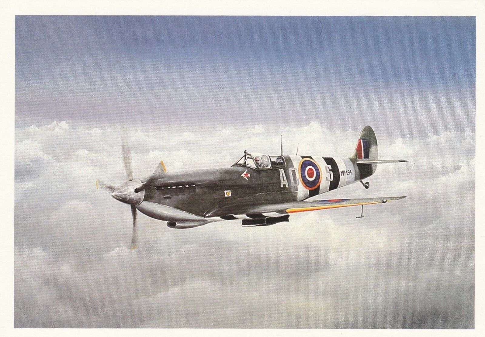 Spitfire Aircraft by Keith Watson - Vintage Postcard | Other / Unsorted, Postcard / HipPostcard