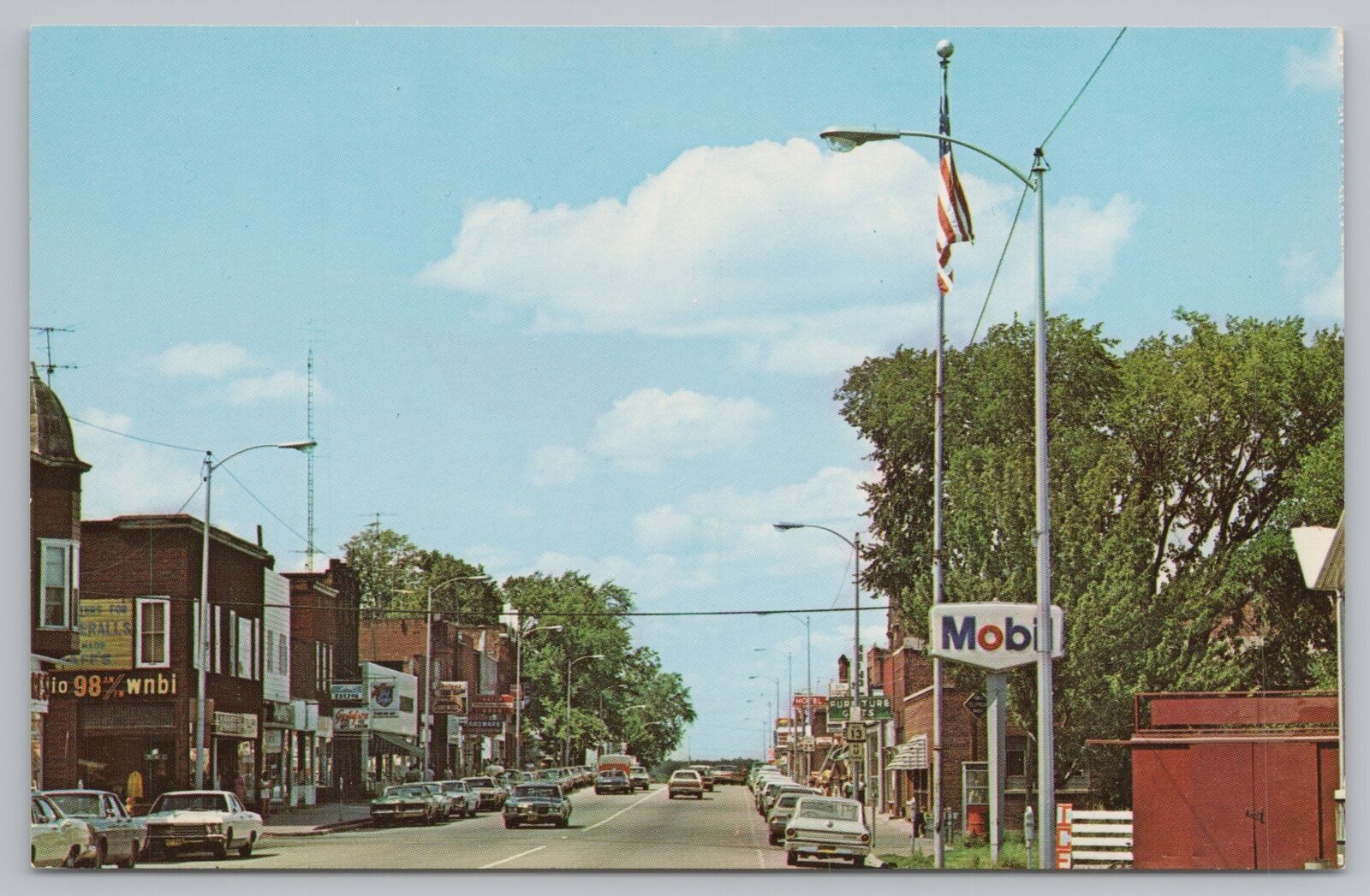 Main Street~Streets @ Phillips Wisconsin Lake Duroy~Vintage Postcard ...