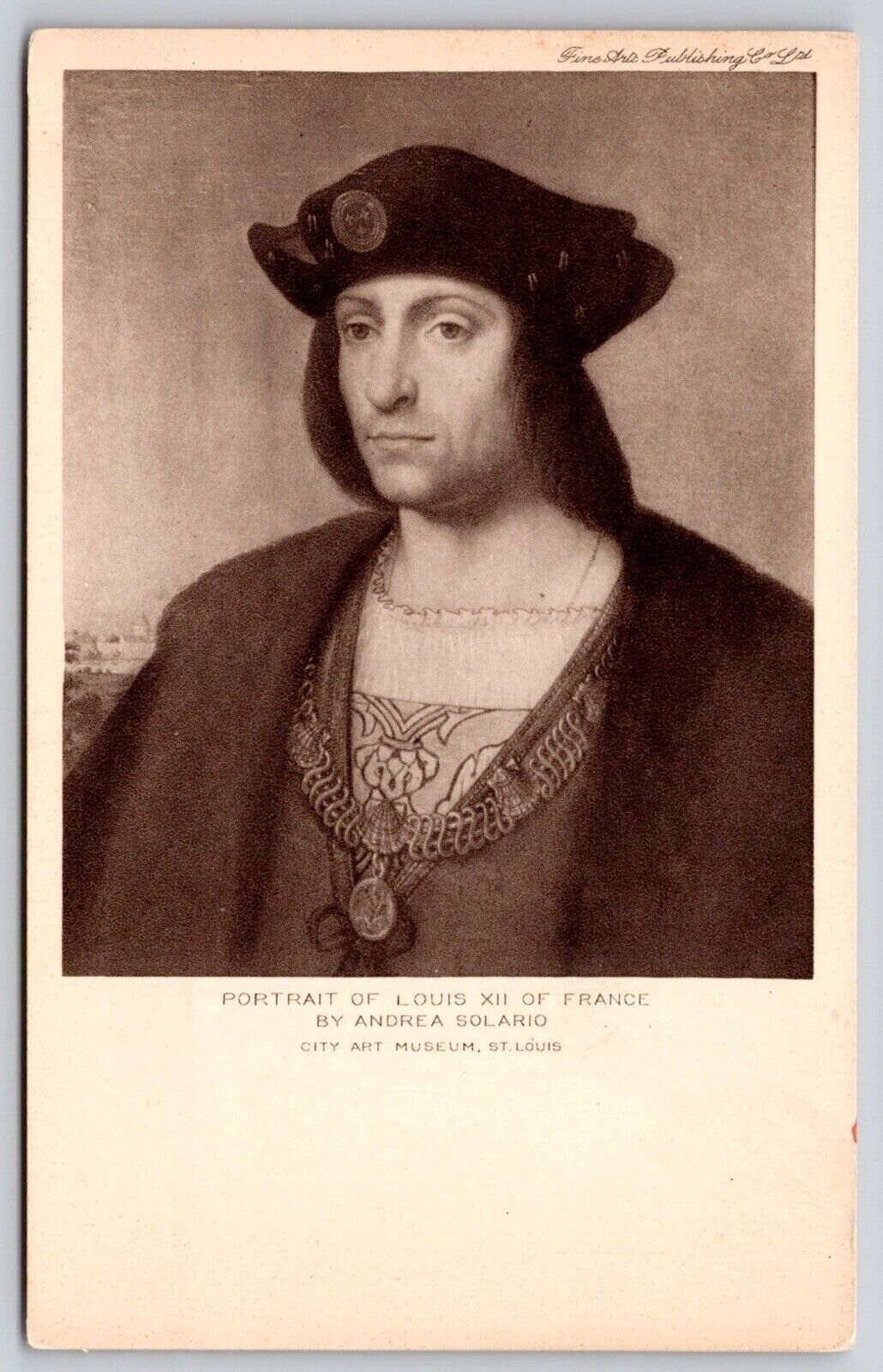 Portrait Louis XII France Andrea Solario City Art Museum St Louis MO ...