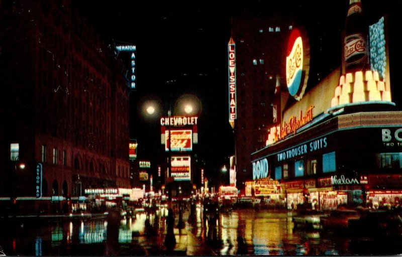 New York City Times Square At Night Pepsi Cola Sign | United States ...