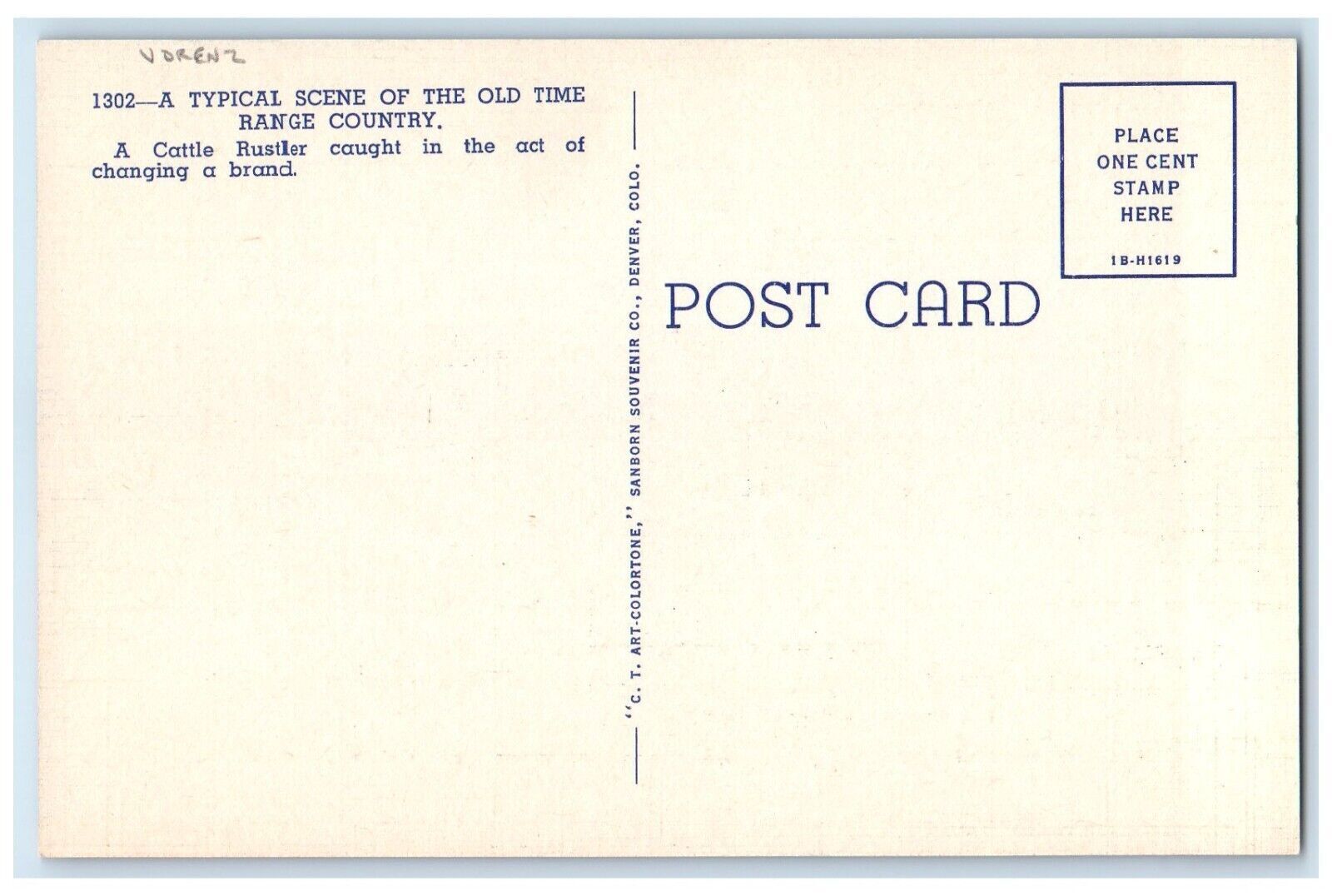 A Typical Scene Of The Old Time Range Country Castle Rustler Vorenz ...