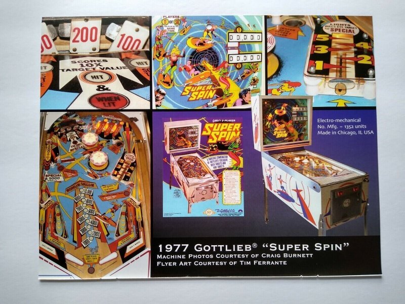 Super Spin Pinball Machine Art Collage Ready To Frame Space Age Sci-Fi ...