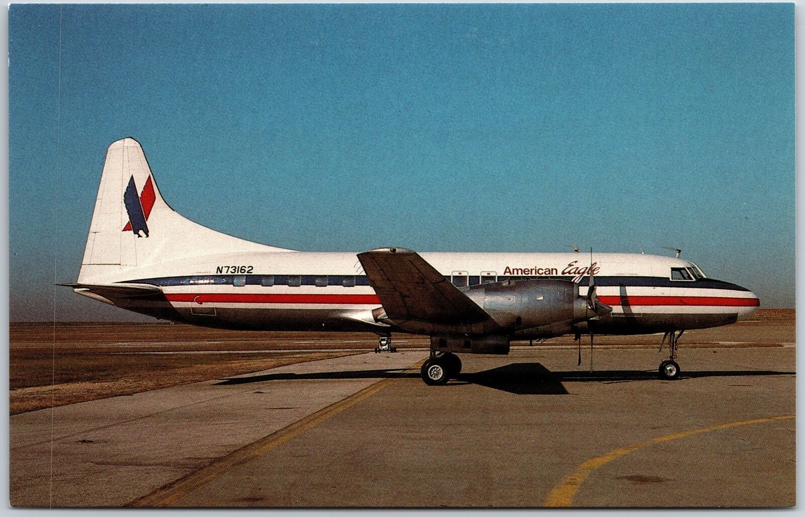 Airplane American Eagle Covair 580 N73162 Metro Airlines Postcard ...