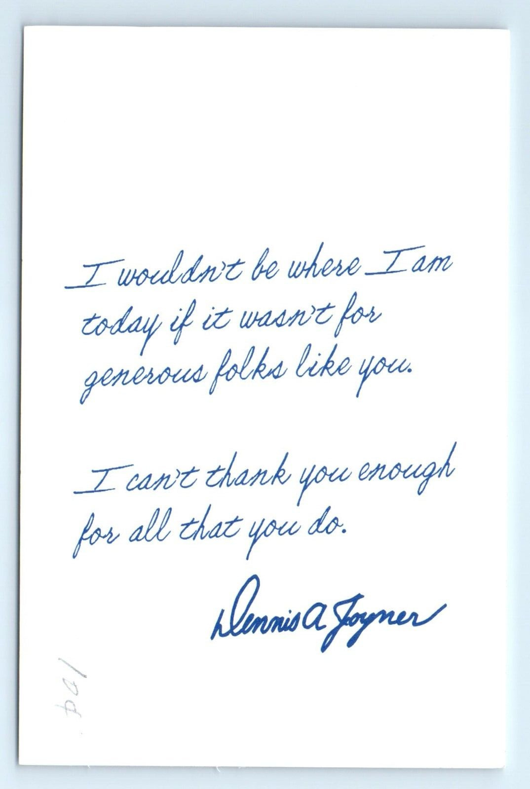 Dennis Joyner Disabled Vet Wheelchair Thank You Card | Other / Unsorted ...