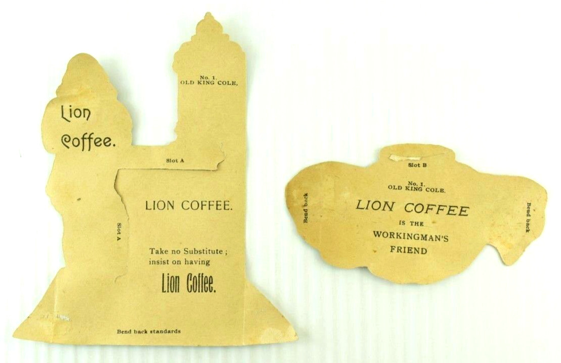 1890's Old King Cole Paper Doll Set Lion Coffee Victorian Trade Cards ...