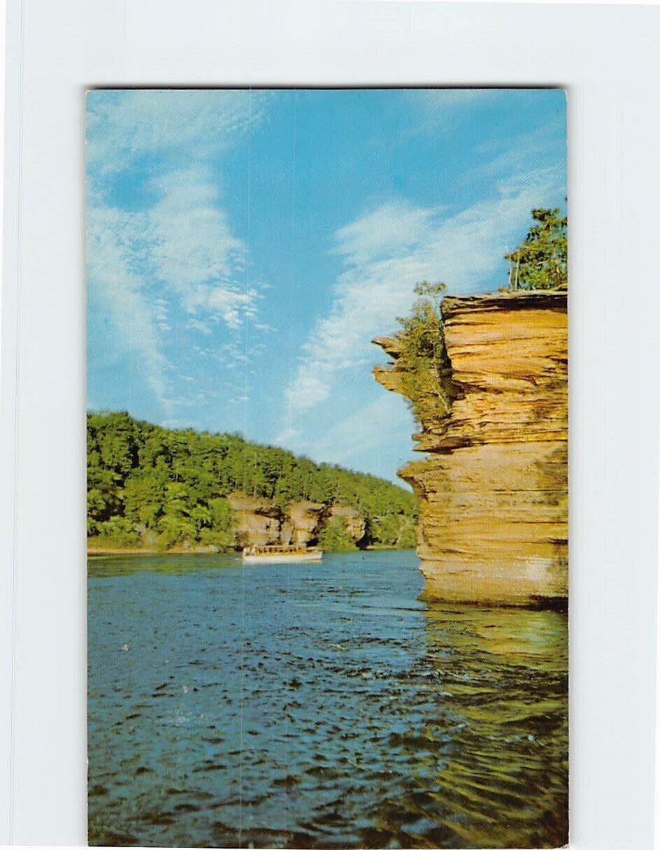 Postcard Hawk's Beak, Lower Dells Of The Wisconsin River, Wisconsin ...