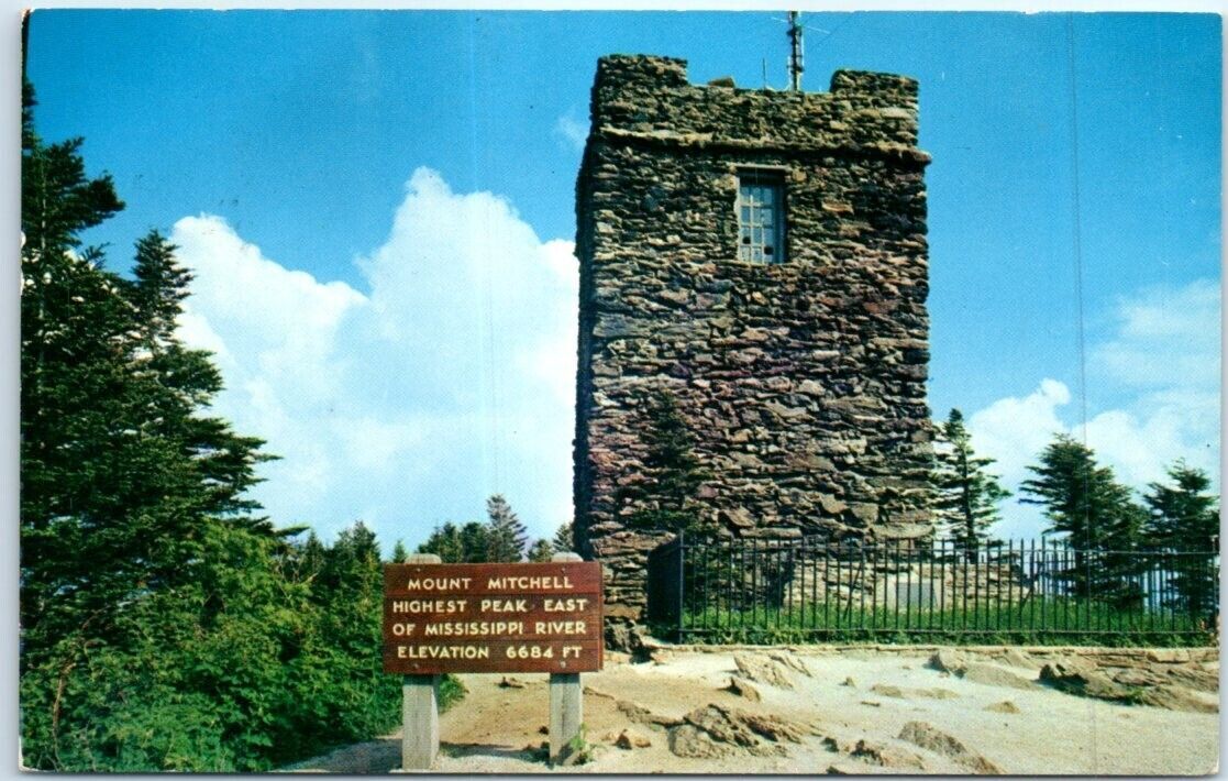 Observation Tower And Grave Of Dr. Mitchell, Mt. Mitchell State Park ...