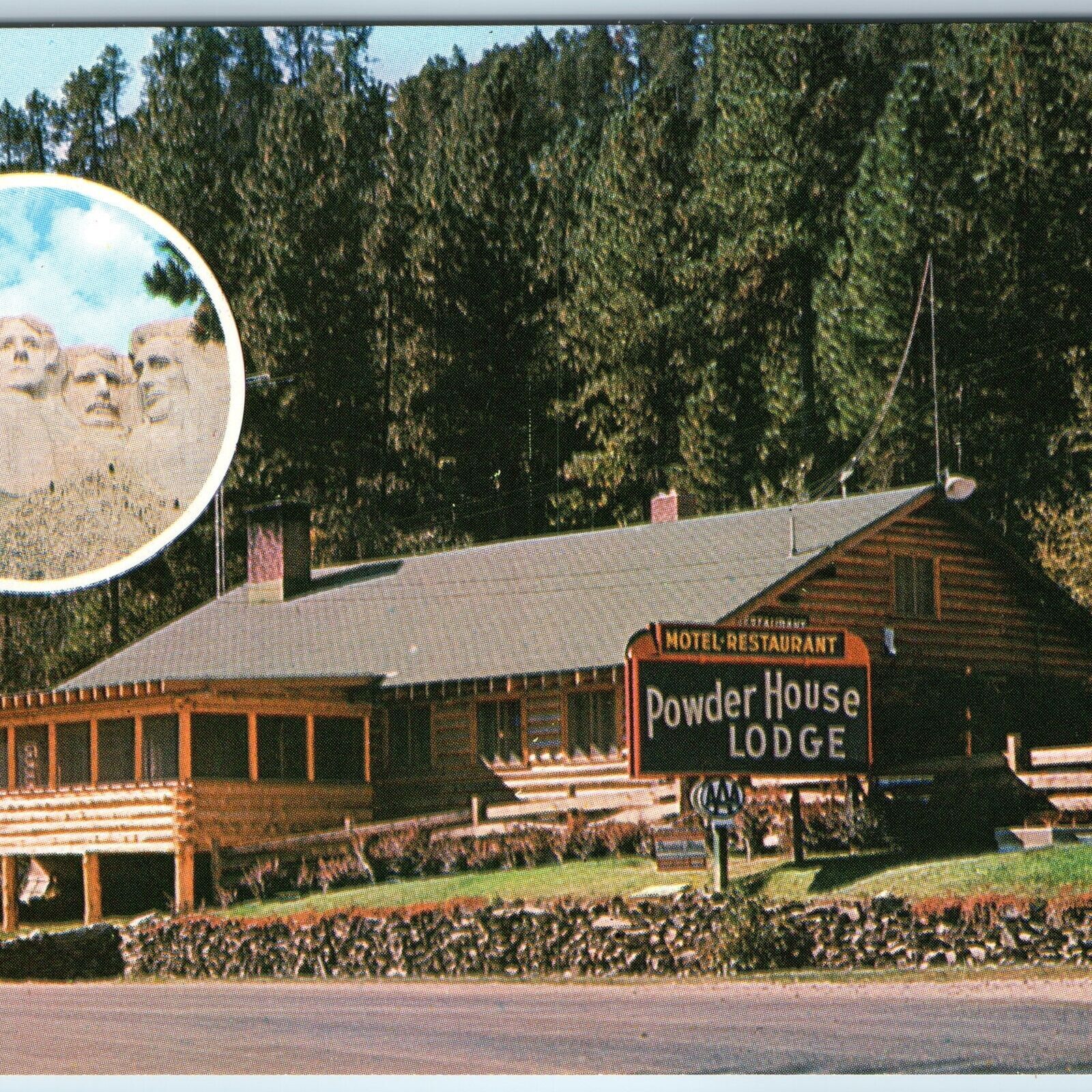 c1960s Keystone, SD Powder House Lodge Motel Restaurant Mt Rushmore ...