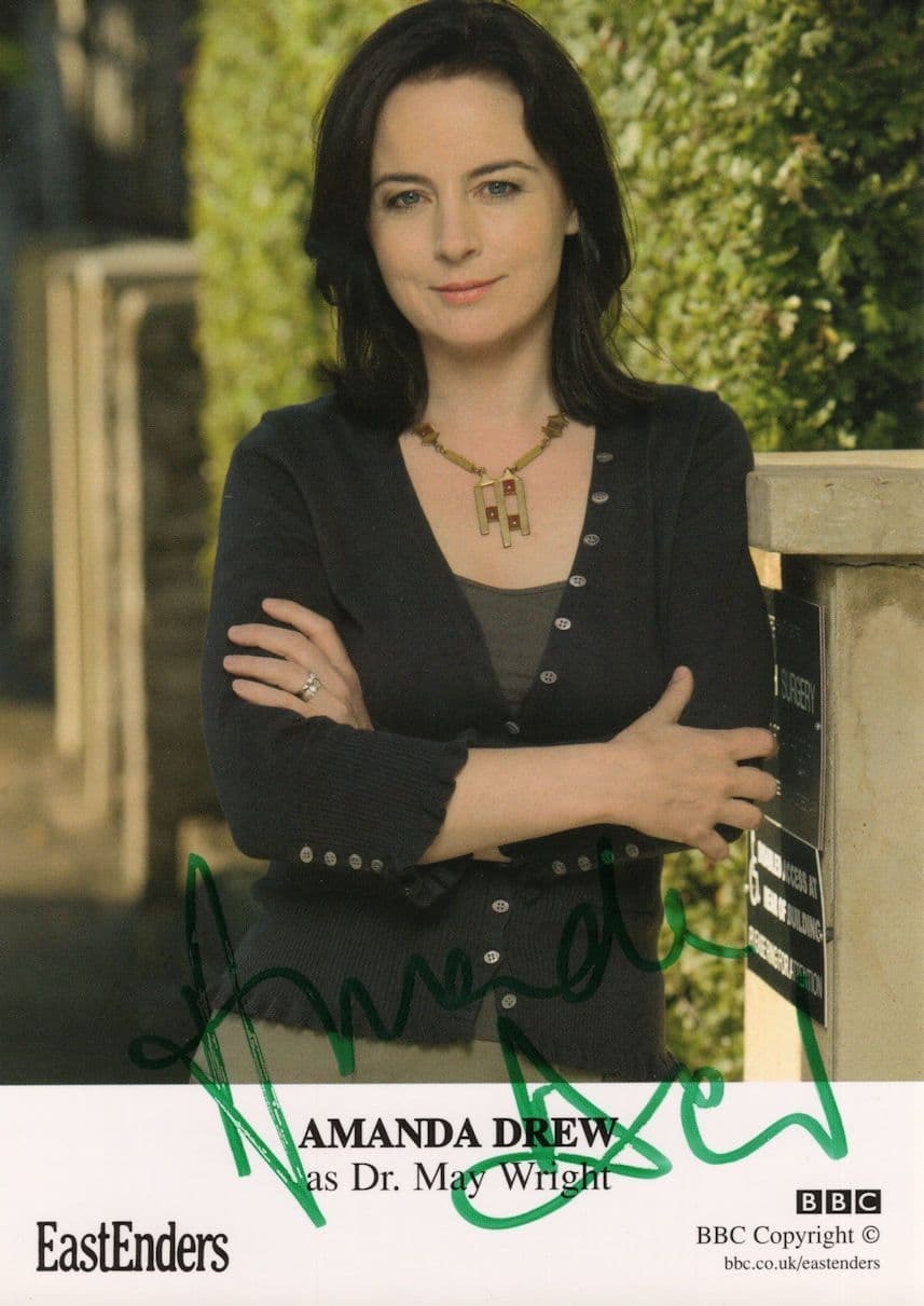 Amanda Drew as Dr May Wright BBC Eastenders Hand Signed Cast Card Photo ...