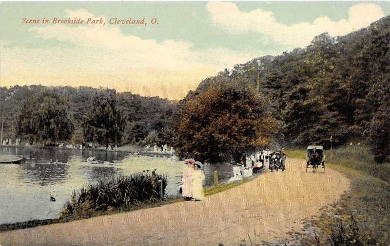 Cleveland Ohio c1910 Postcard Brookside Park Scene Lake Road | United ...