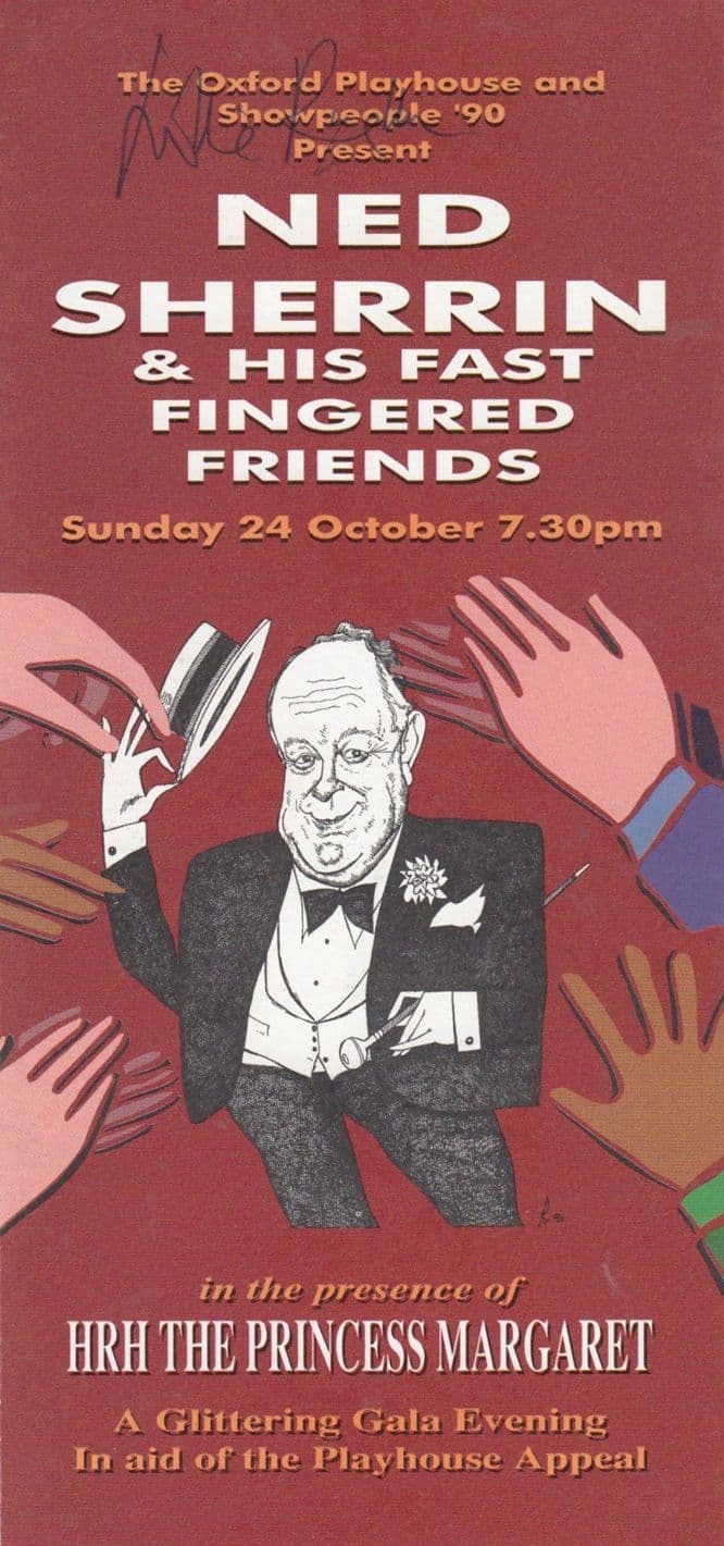 Ned Sheridan with Princess Margaret Hand Signed Theatre Flyer | Topics ...