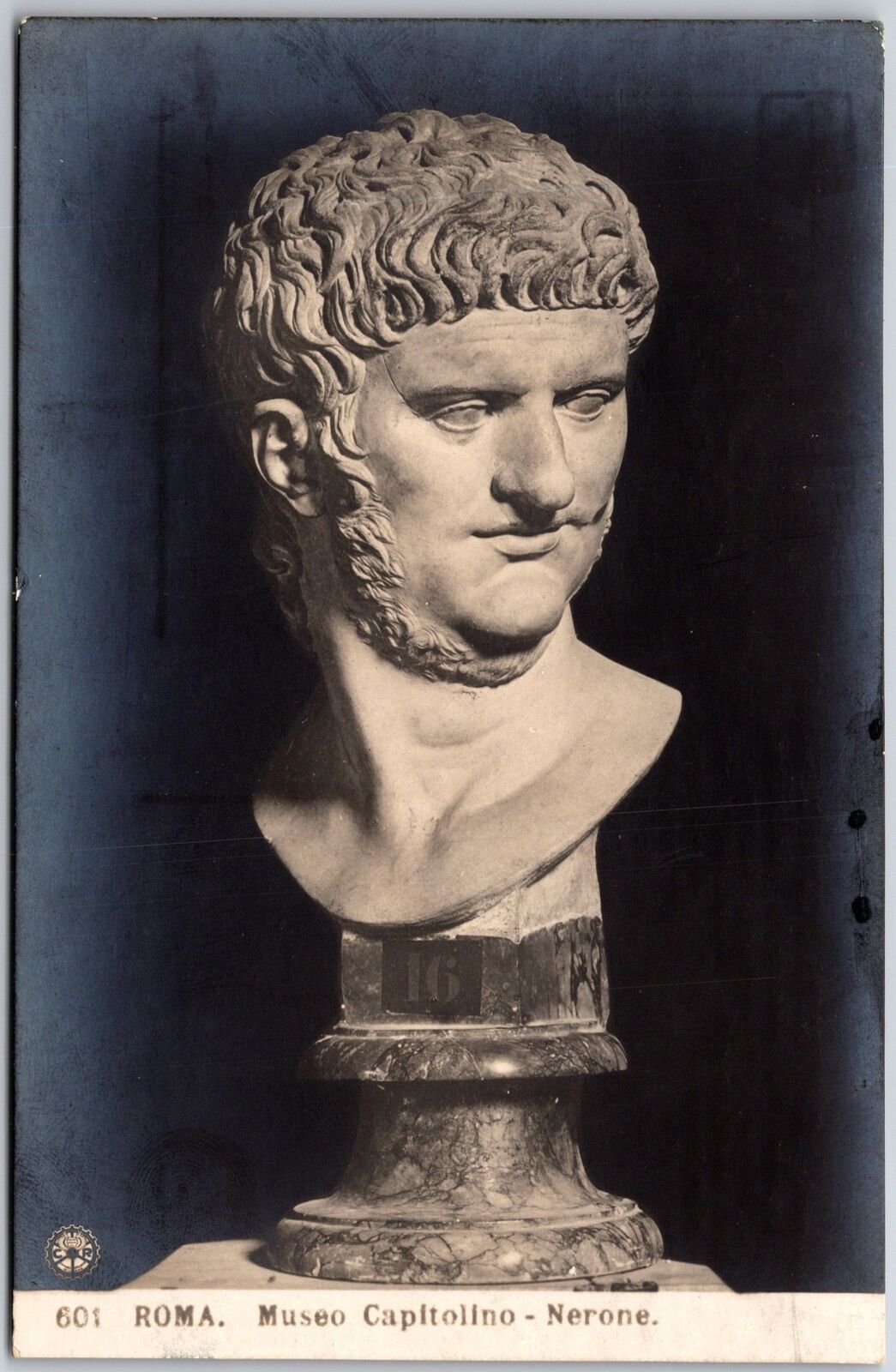 Roma Museo Capitolino Nerone ~ Head Sculpture Rome Italy Postcard ...