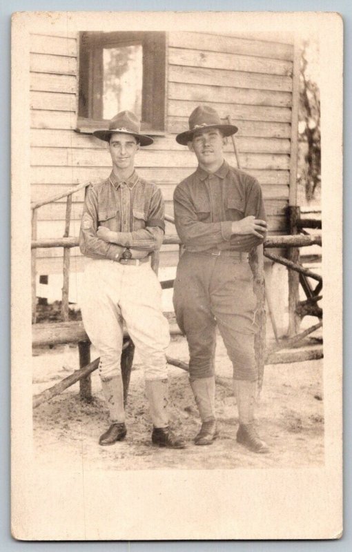 RPPC Real Photo Postcard - WW1 Army Soldiers - QMC - Quartermaster Corp ...
