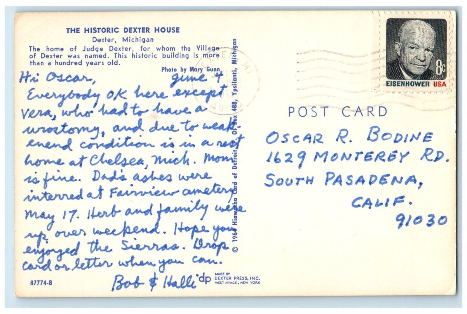 1976 Historic Dexter House Judge Historic Building Dexter Michigan MI ...