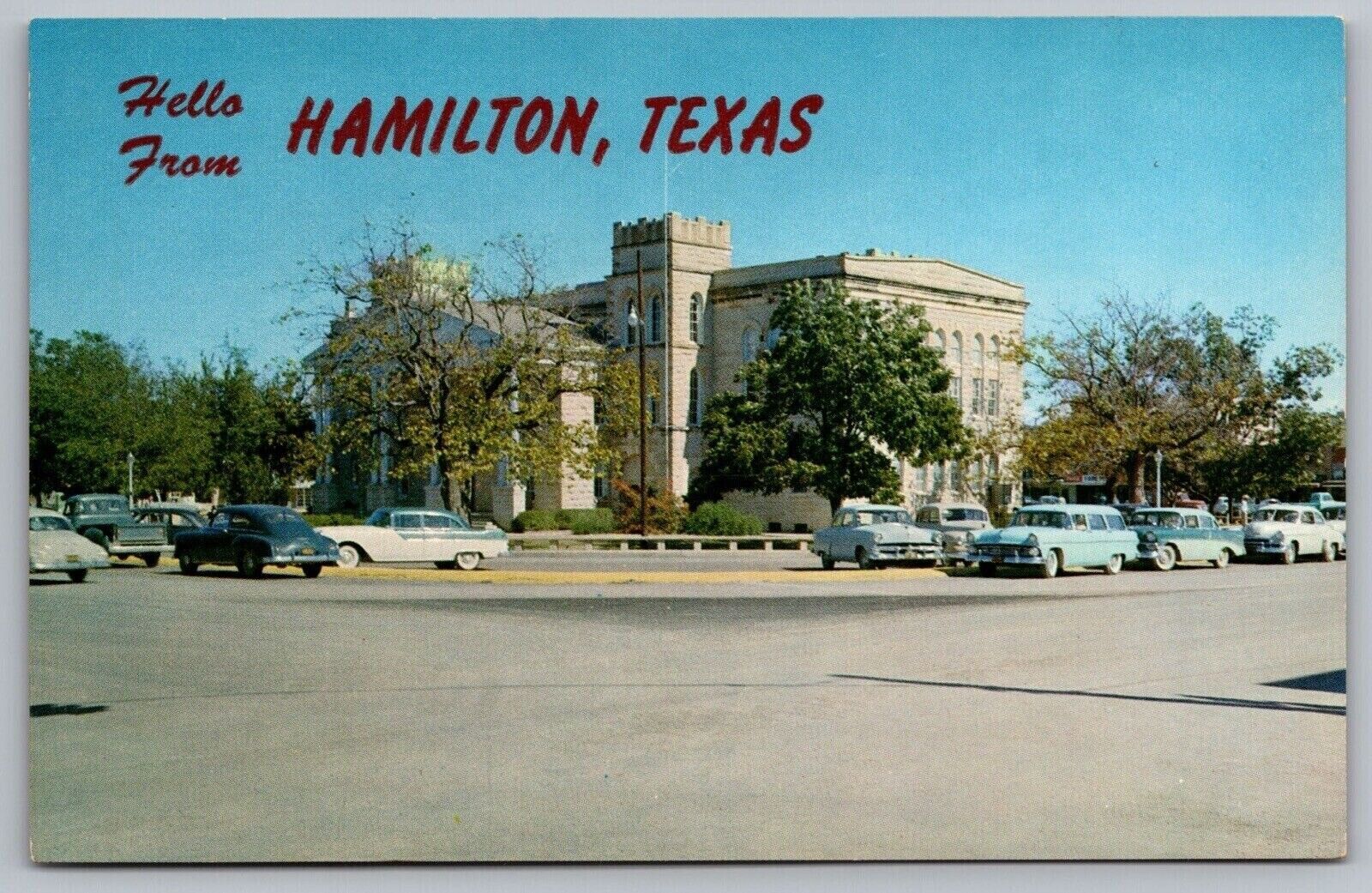 Hello Hamilton Texas Street View Old Cars County Court House Government ...