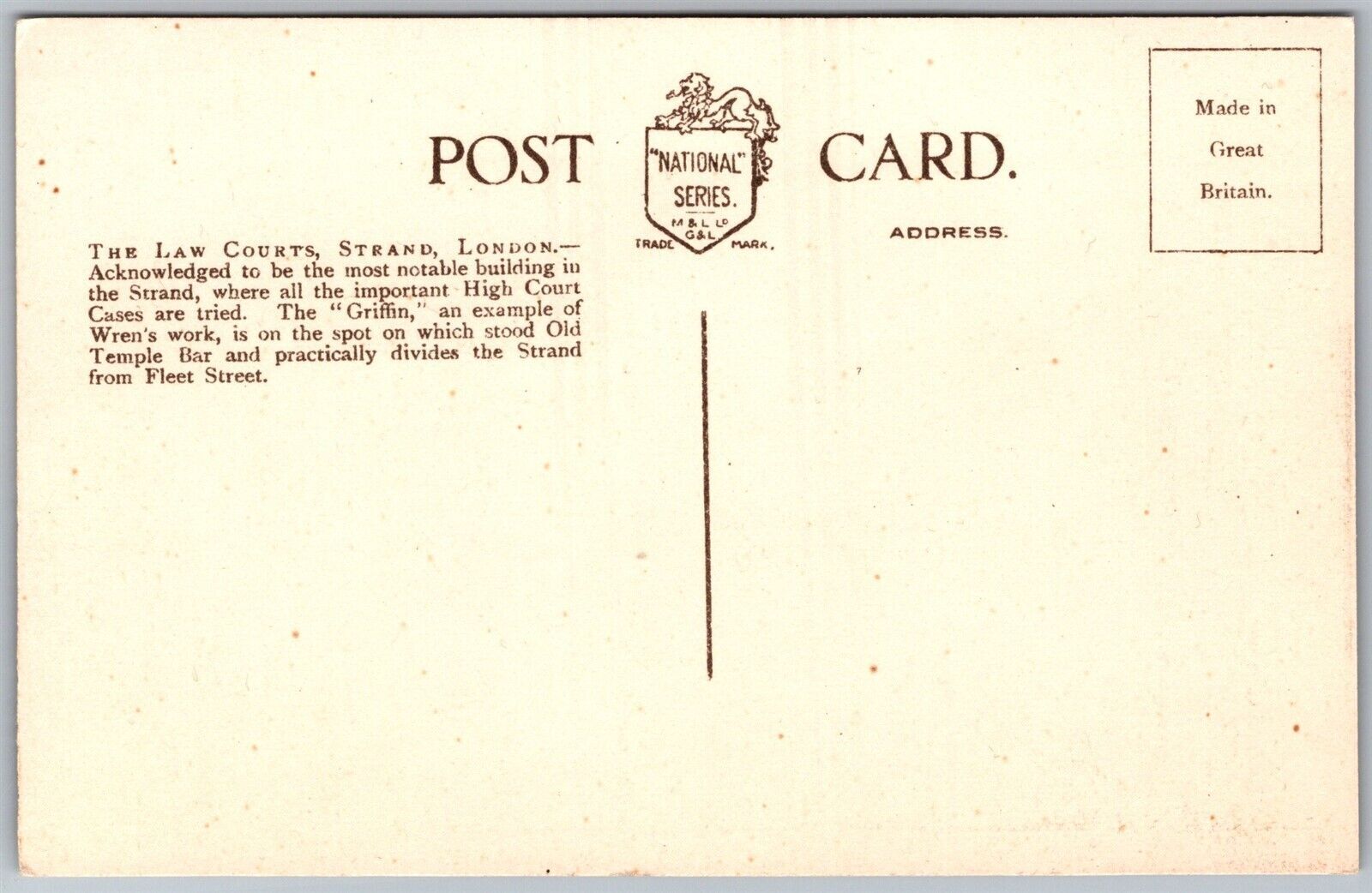 Vtg London England UK Low Courts & Temple Bar Street View 1910s ...