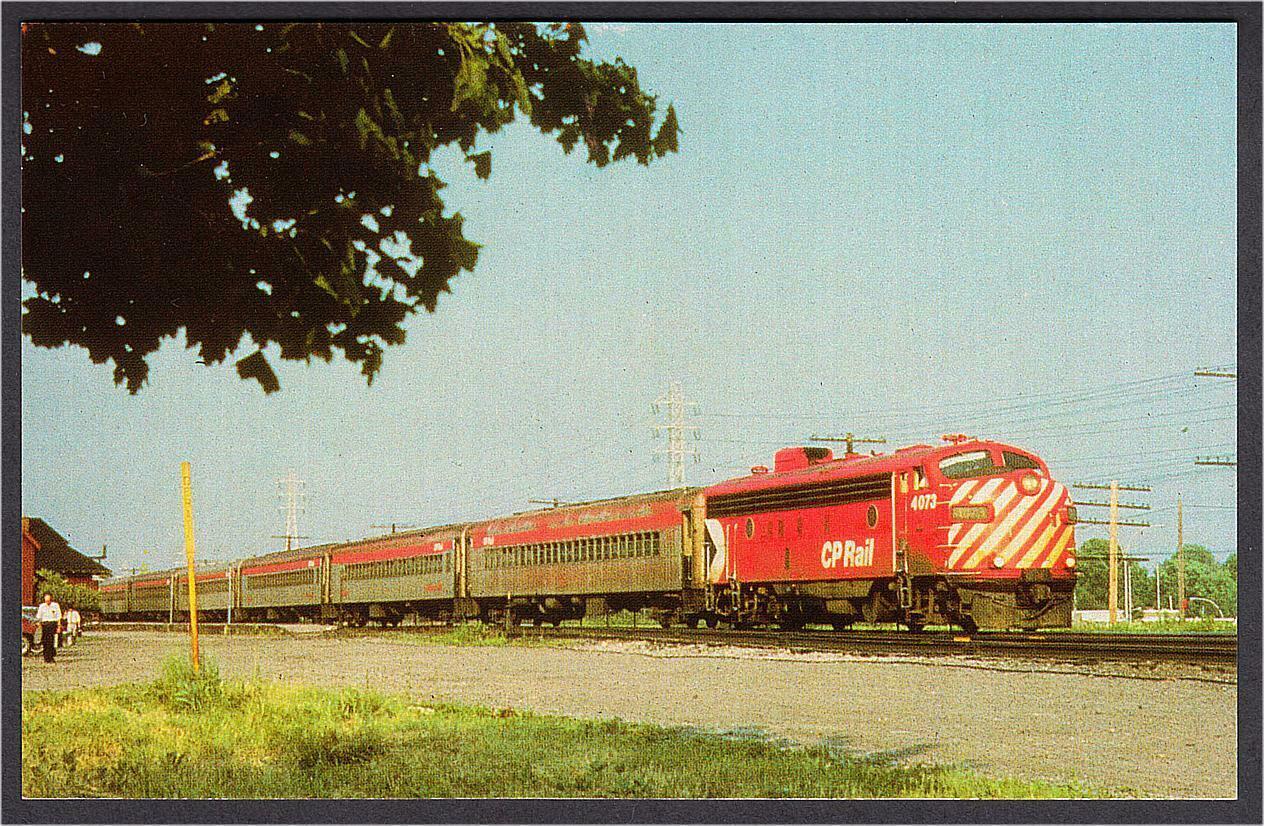 Montreal Beaconsfield QC Railroad Station CP Rail Commuter Train 1970s ...