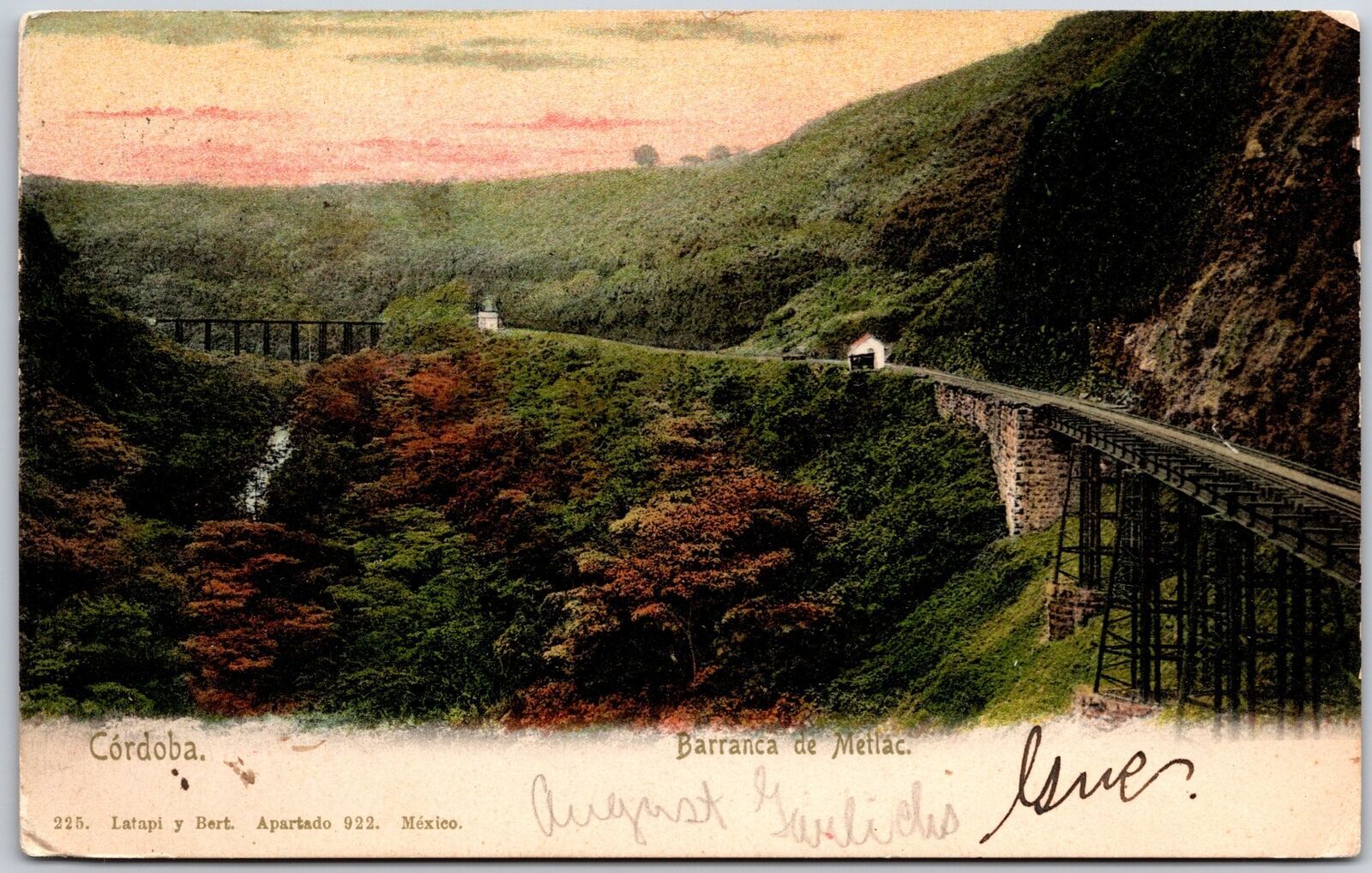 Cordoba Barraca De Metlac Mexico Highway Bridge Along Mountain Postcard ...