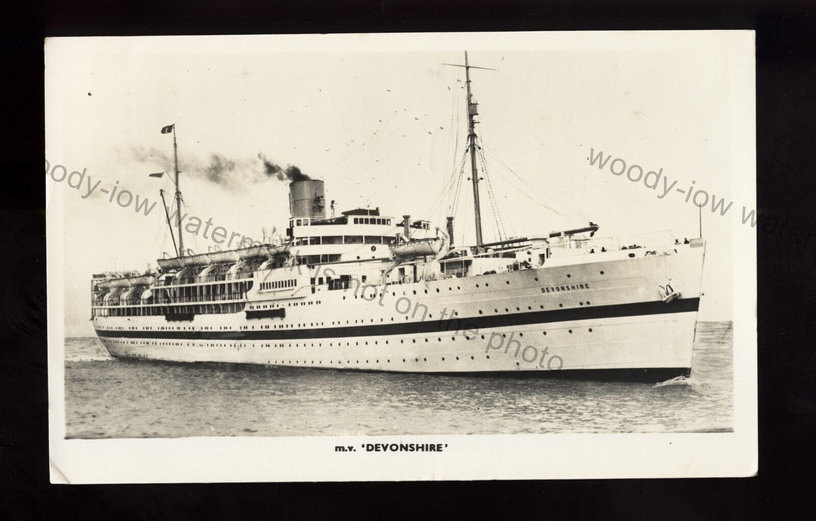 LS4243 - Bibby Line Liner - Devonshire - built 1939 - postcard ...