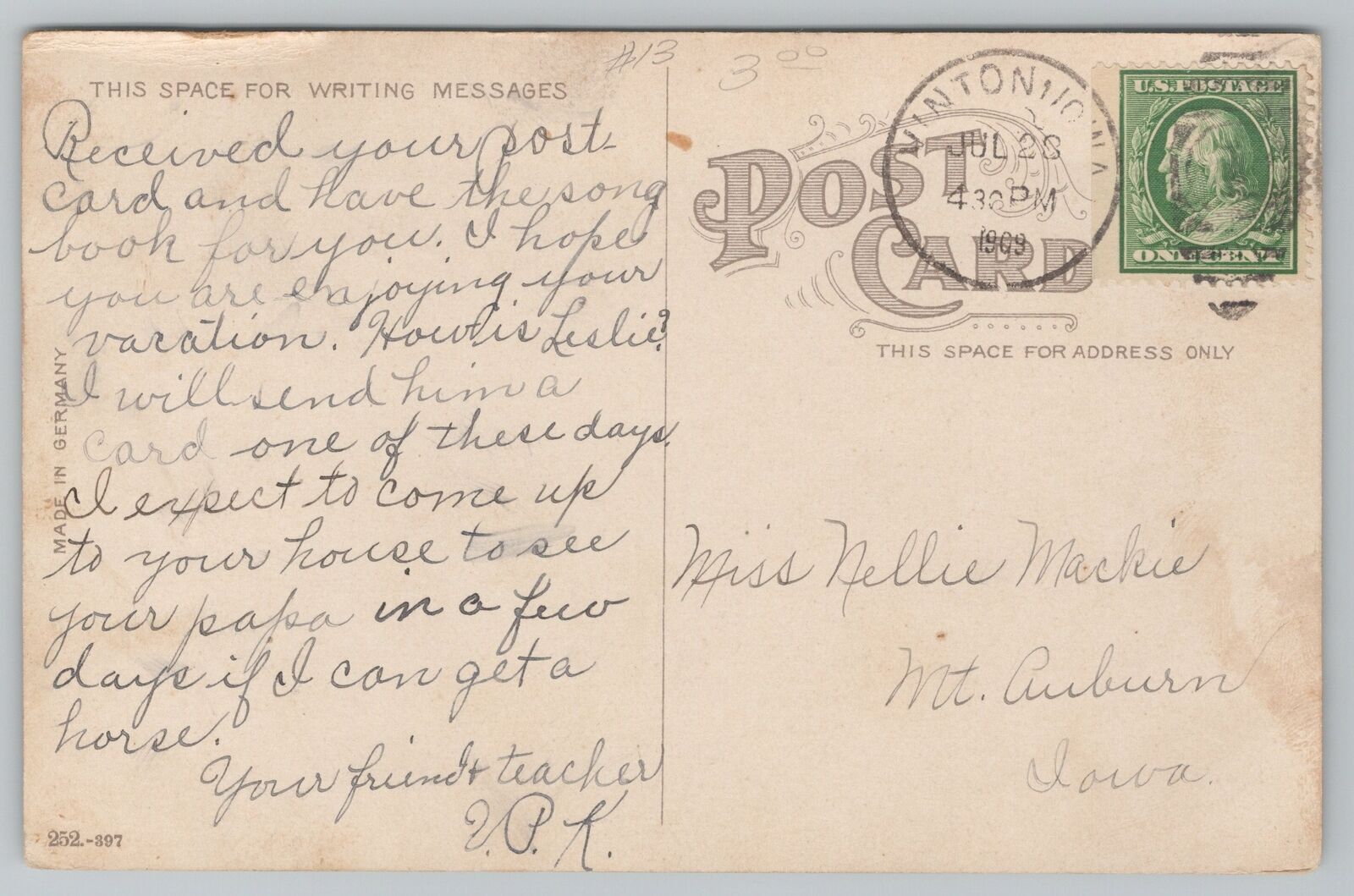 Waterloo Iowa~Court House~2 Story Beaux Arts~Tower w/Dome~Portico~1909 ...