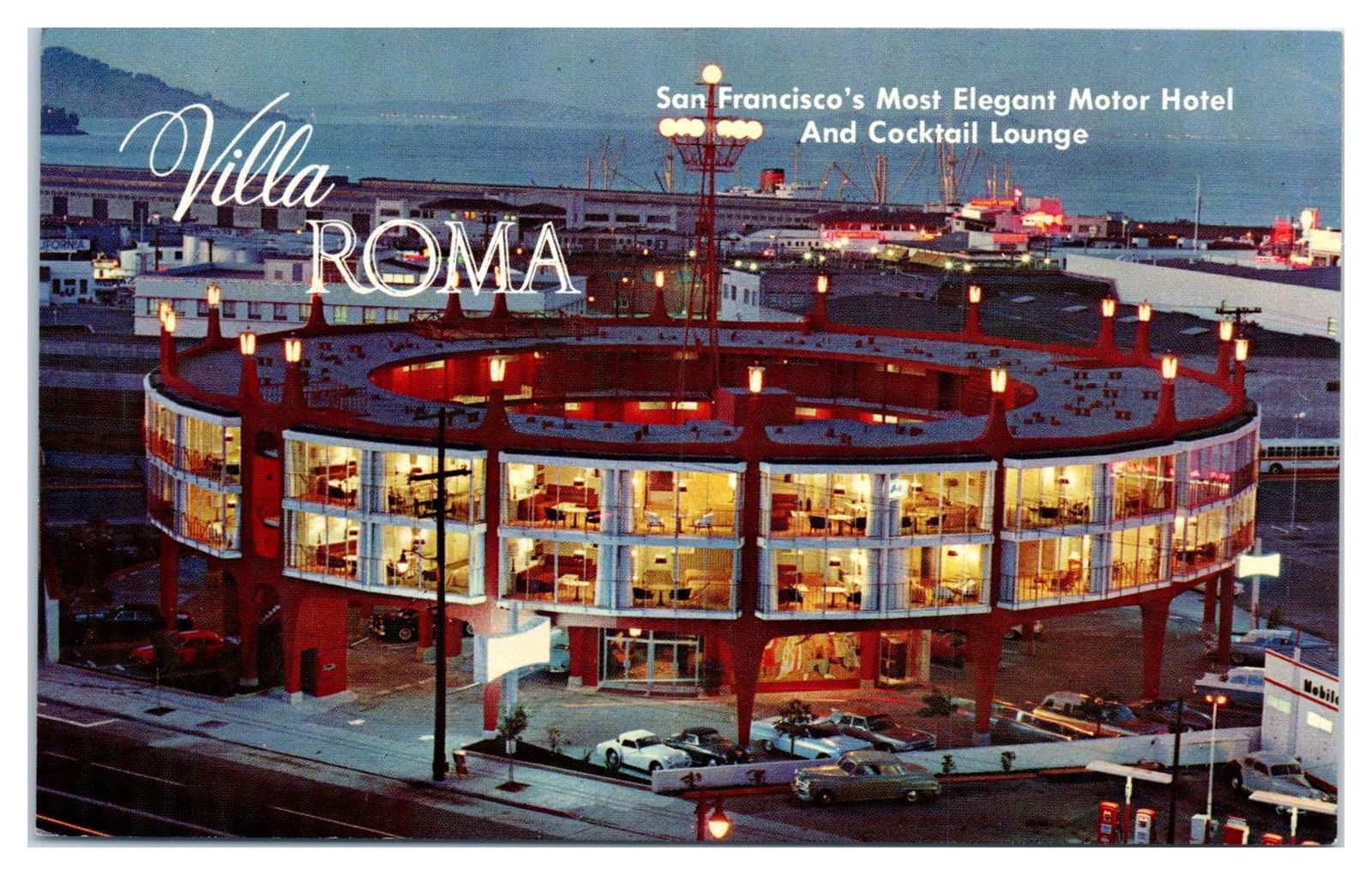 1950s/60s Villa Roma Motel and Cocktail Lounge, San Francisco, CA ...