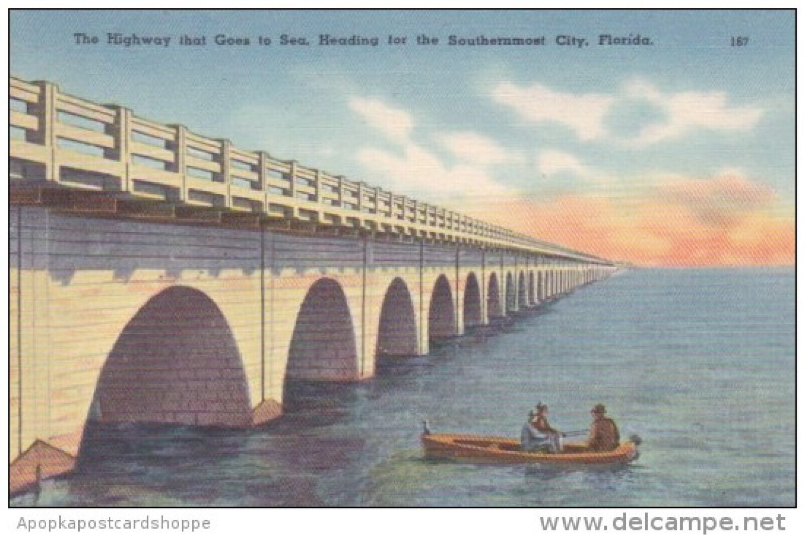 Florida Seven Mile Bridge Along Overseas Highway To Key West In The ...