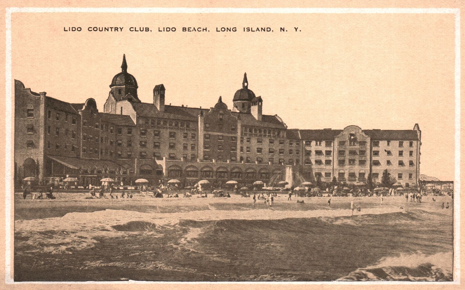 Vintage Postcard Lido Country Club Lido Beach Long Island New York E C ...