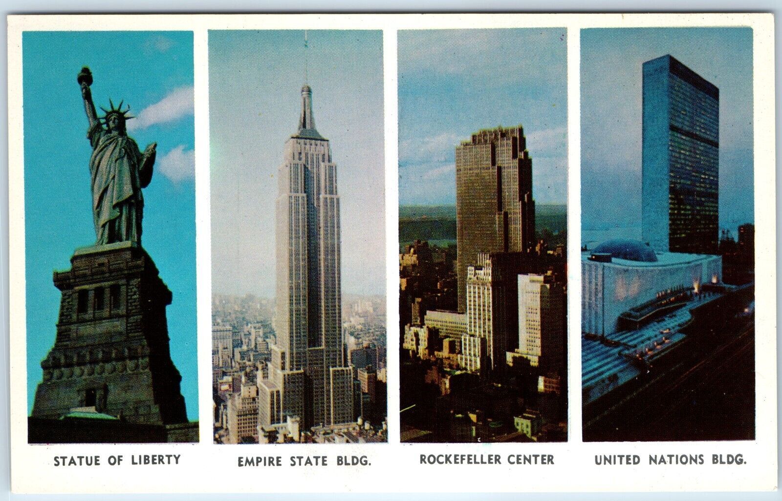 1954 New York City, NY Skyscrapers Empire State United Nations ...