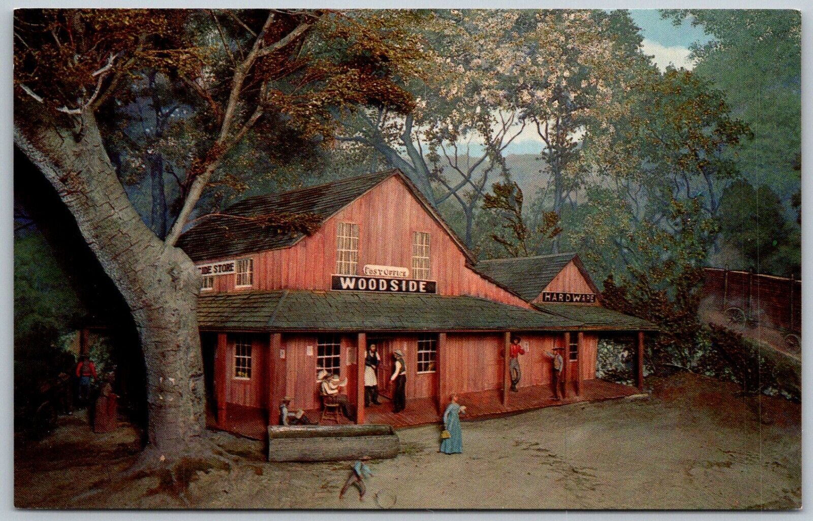 San Mateo California 1960s Postcard The Woodside Store Diorama | United ...