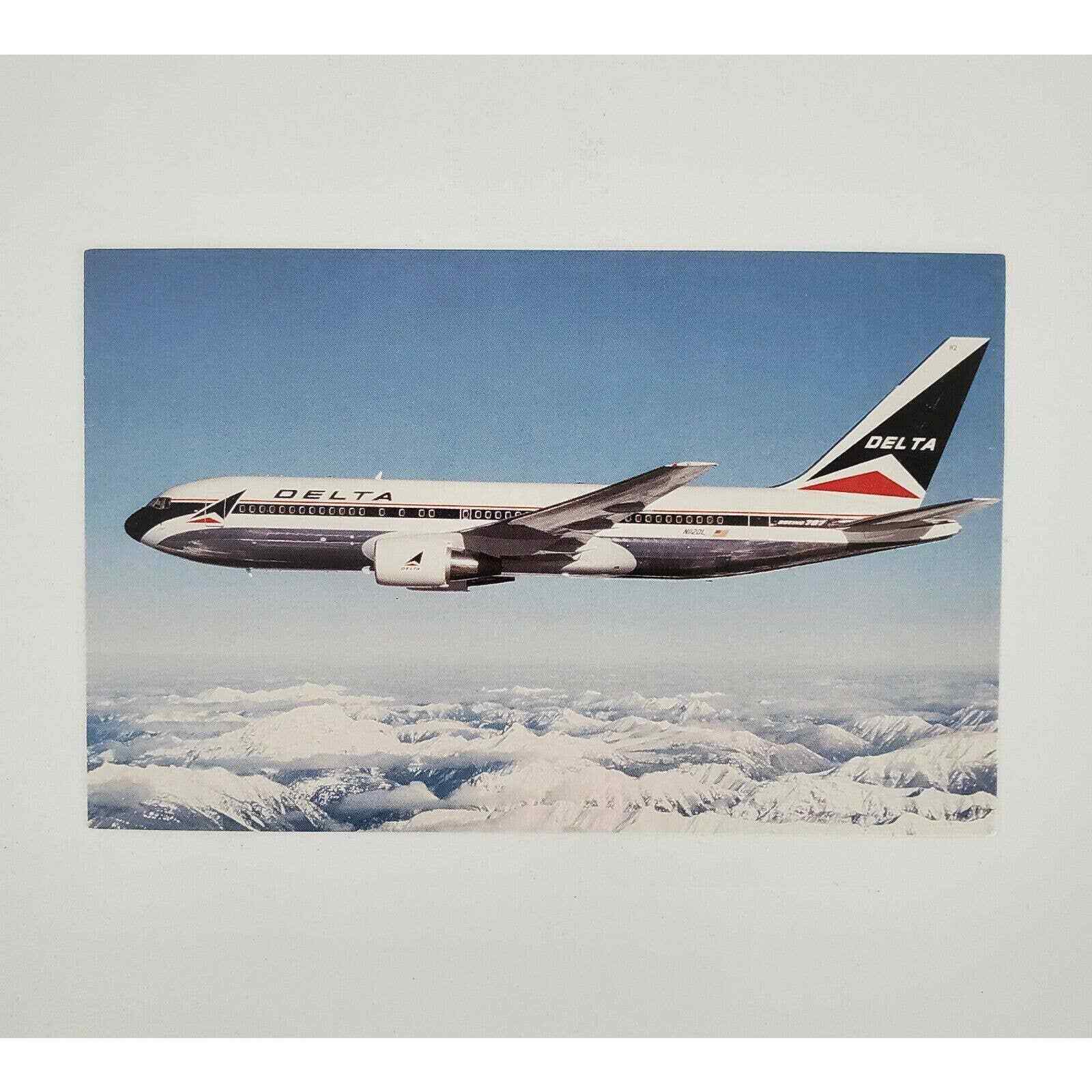 Jet Airplane Delta Boeing In Flight Advertising Postcard | Ephemera ...