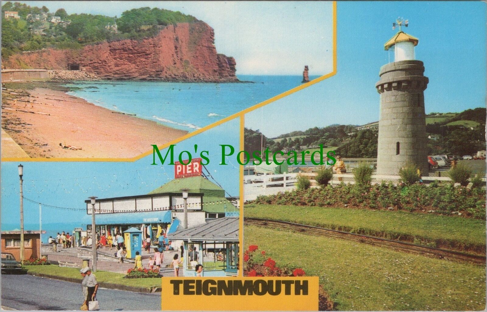 Devon Postcard - Views of Teignmouth, Pier Entrance, The Ness RS31108 ...