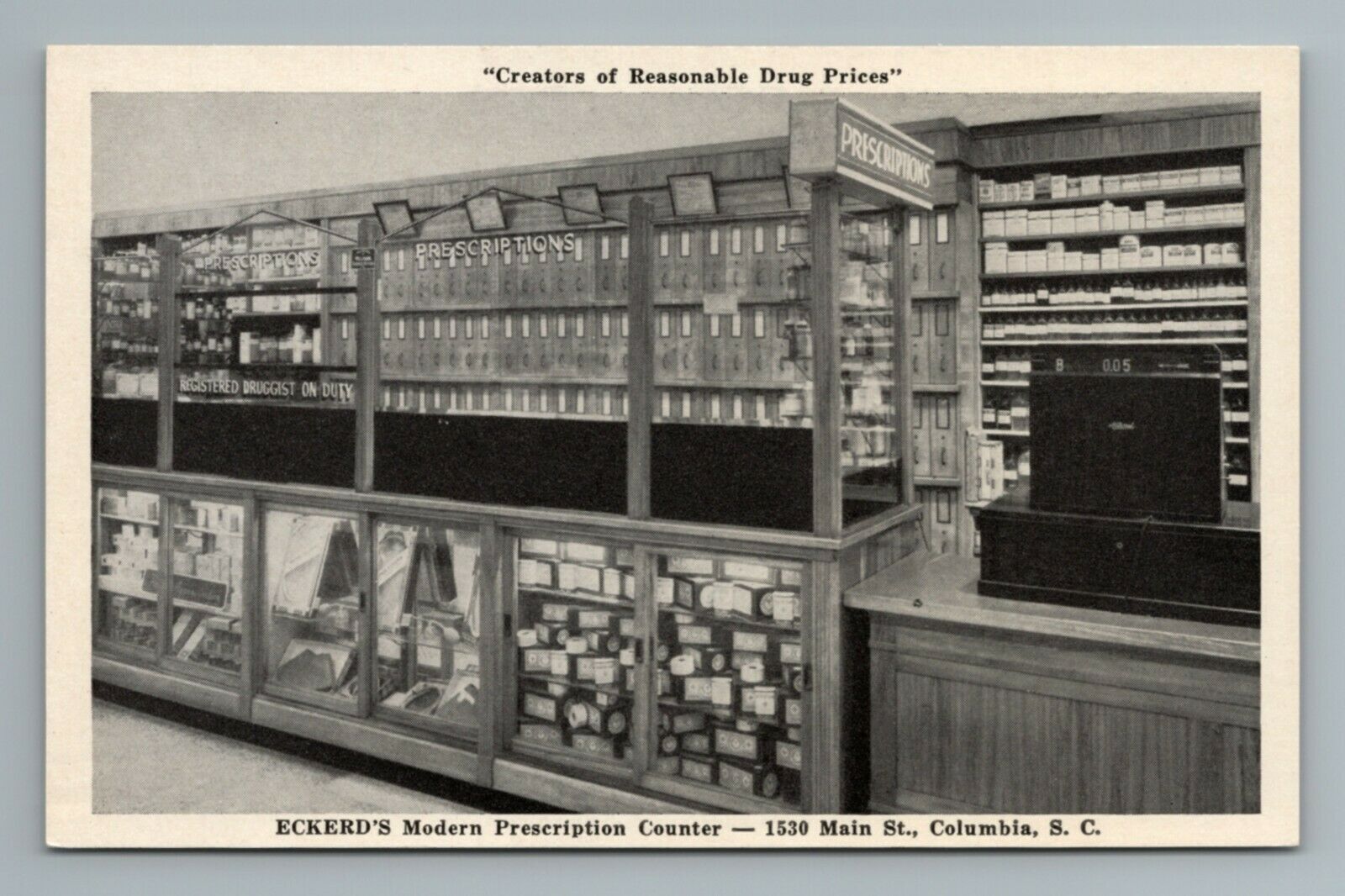 Eckerd's Drug Store Columbia South Carolina Vintage Postcard | Latin ...
