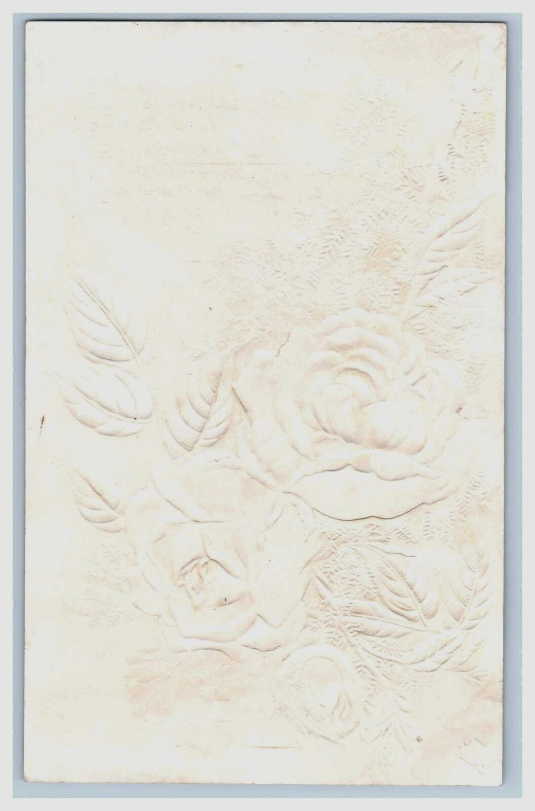 1880s Embossed Victorian Christmas Card Pink Roses Fab! #A | Ephemera ...