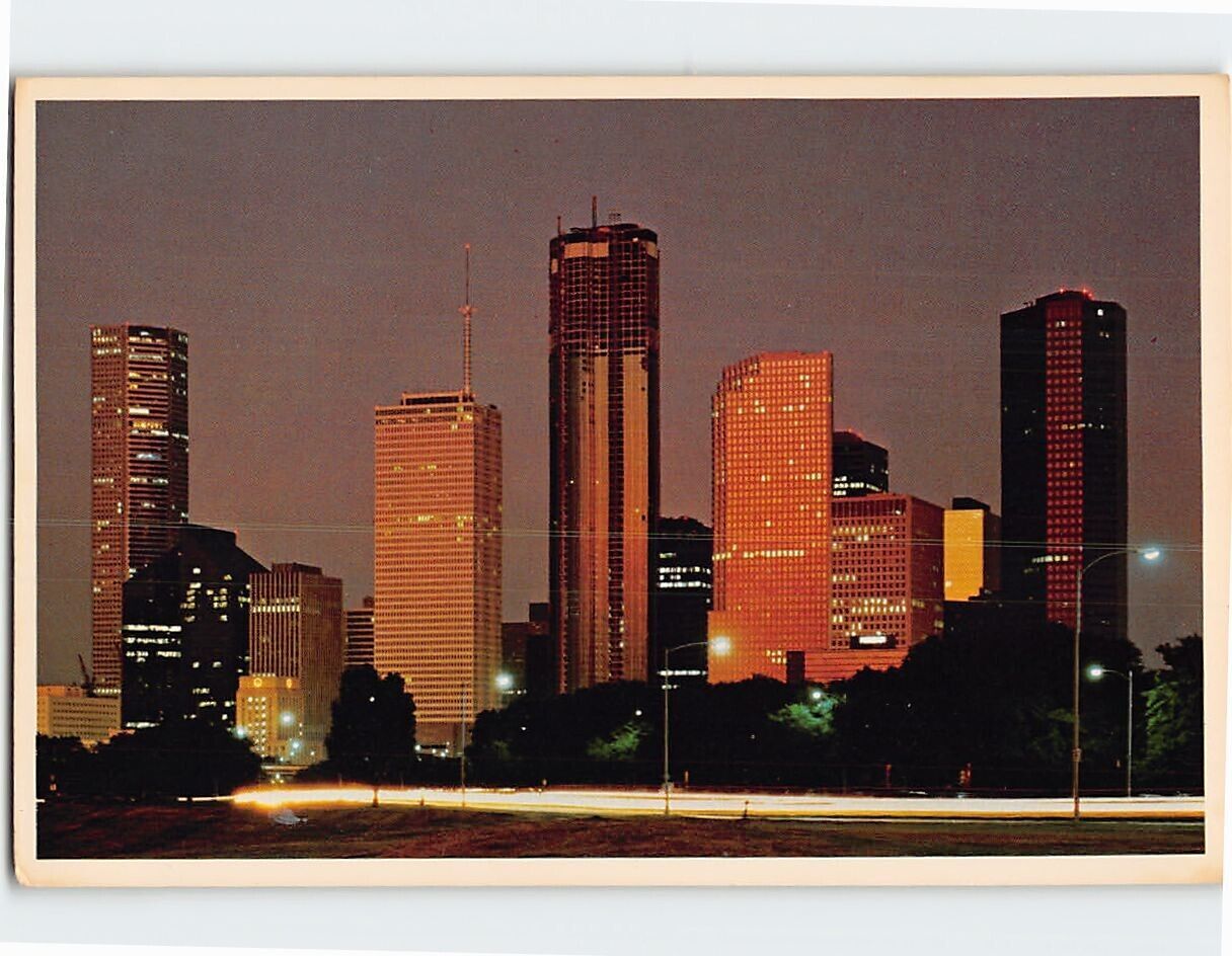 Postcard The illustrious skyline of Houston, Texas | United States ...