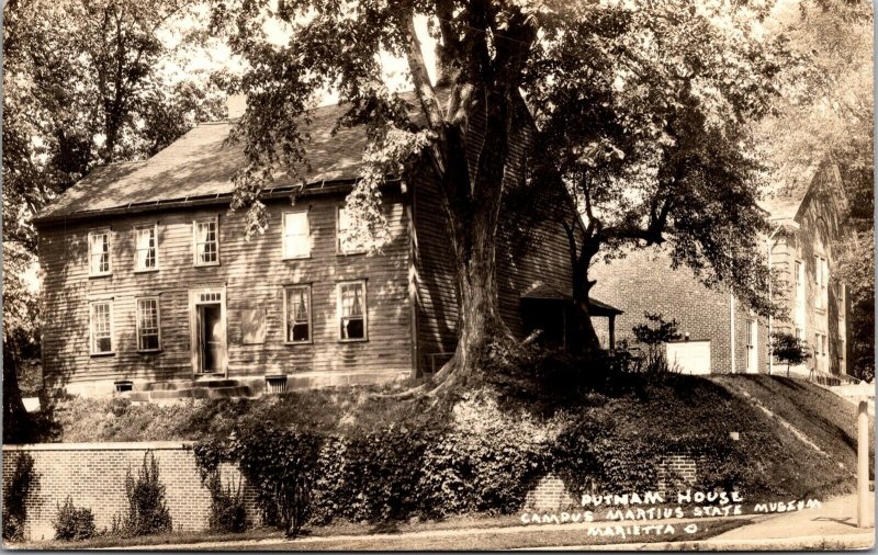 Real Photo Postcard Putnam House, Campus Martius Museum in Marietta ...