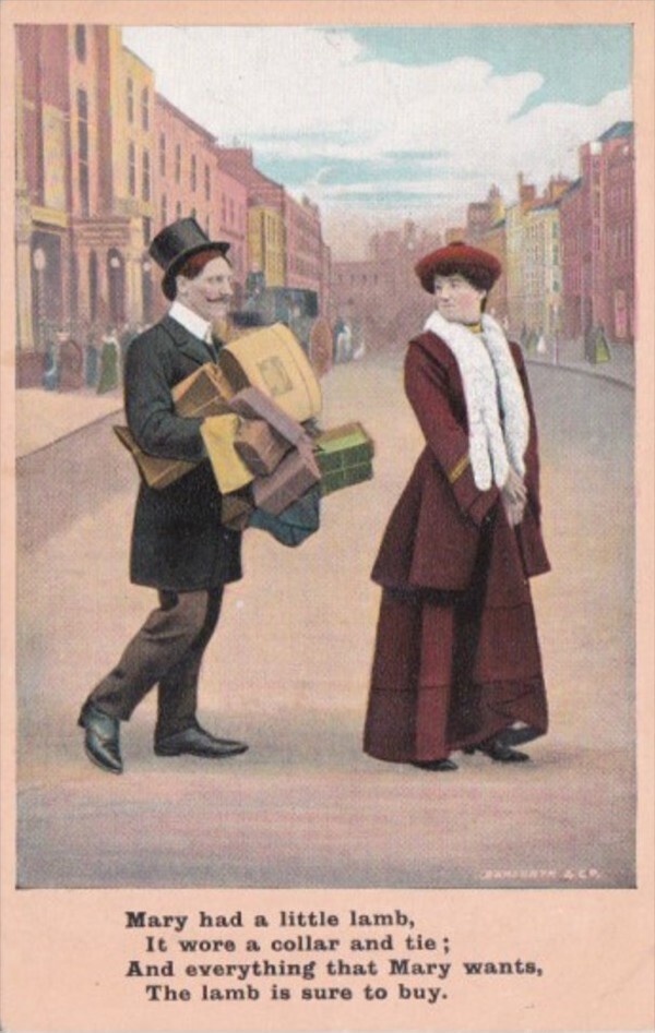 Bamforth Romantic Couple Mary Had A Little Lamb | Topics - People ...