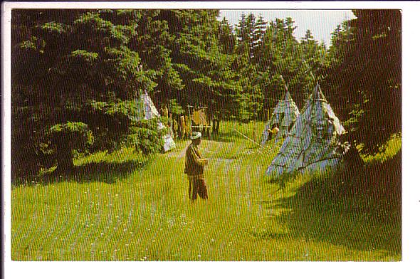 MicMac Indian Teepees Chief Red Cliff Rocky Point Prince Edward Island ...