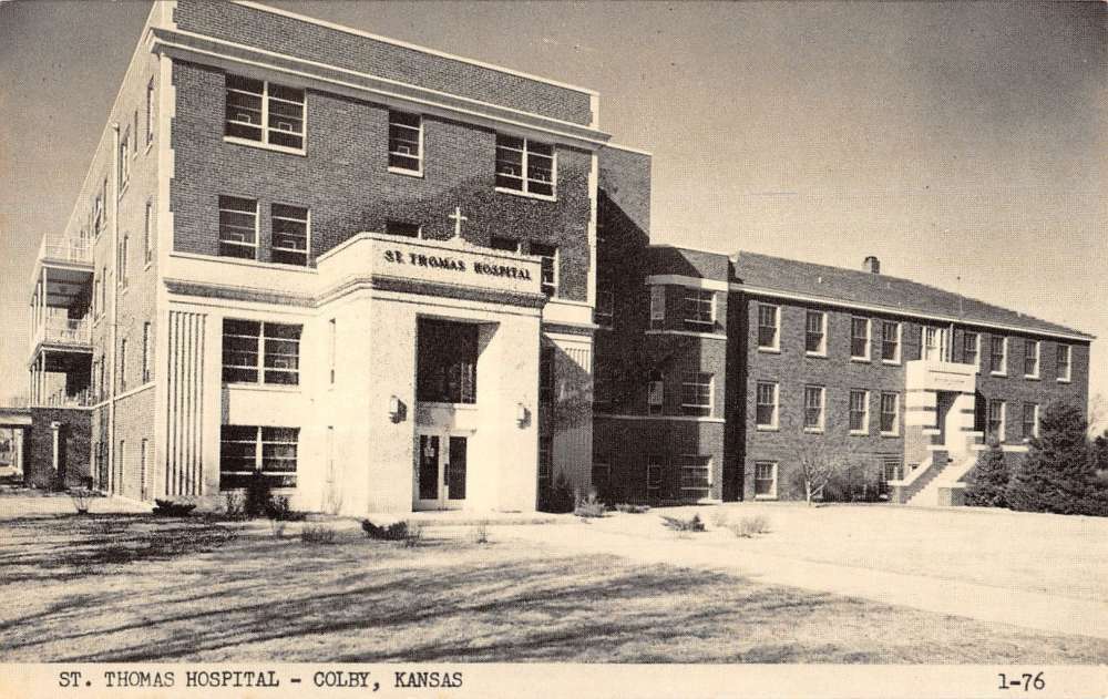 St. Thomas Hospital in Colby Kansas Vintage Postcard L829 | United ...