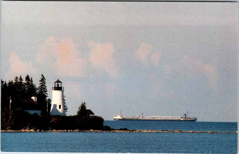Postcard LIGHTHOUSE SCENE Alpena Michigan MI AL5244 | United States ...