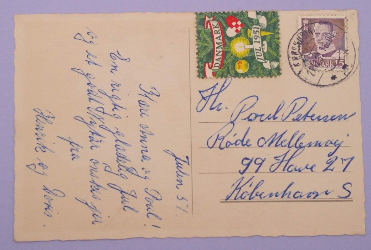 Vintage Santa Postcard - Fab Santa Carries Tree Sack Of Apples and Bag ...