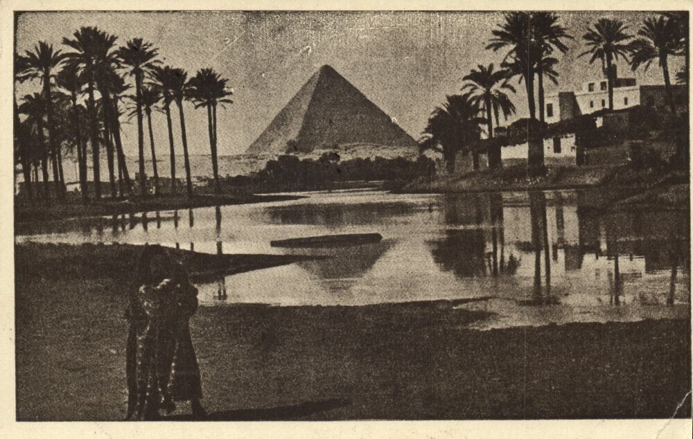 egypt, CAIRO, Cheops Pyramid at Giza (1920s) Postcard | Africa - Egypt ...