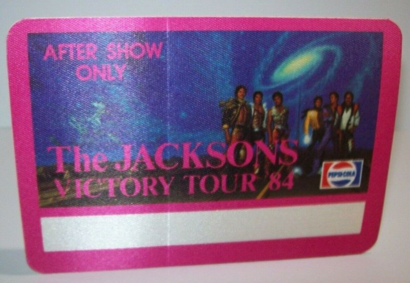 The Jacksons Victory Tour Backstage Pass 1984 Original Otto Cloth ...