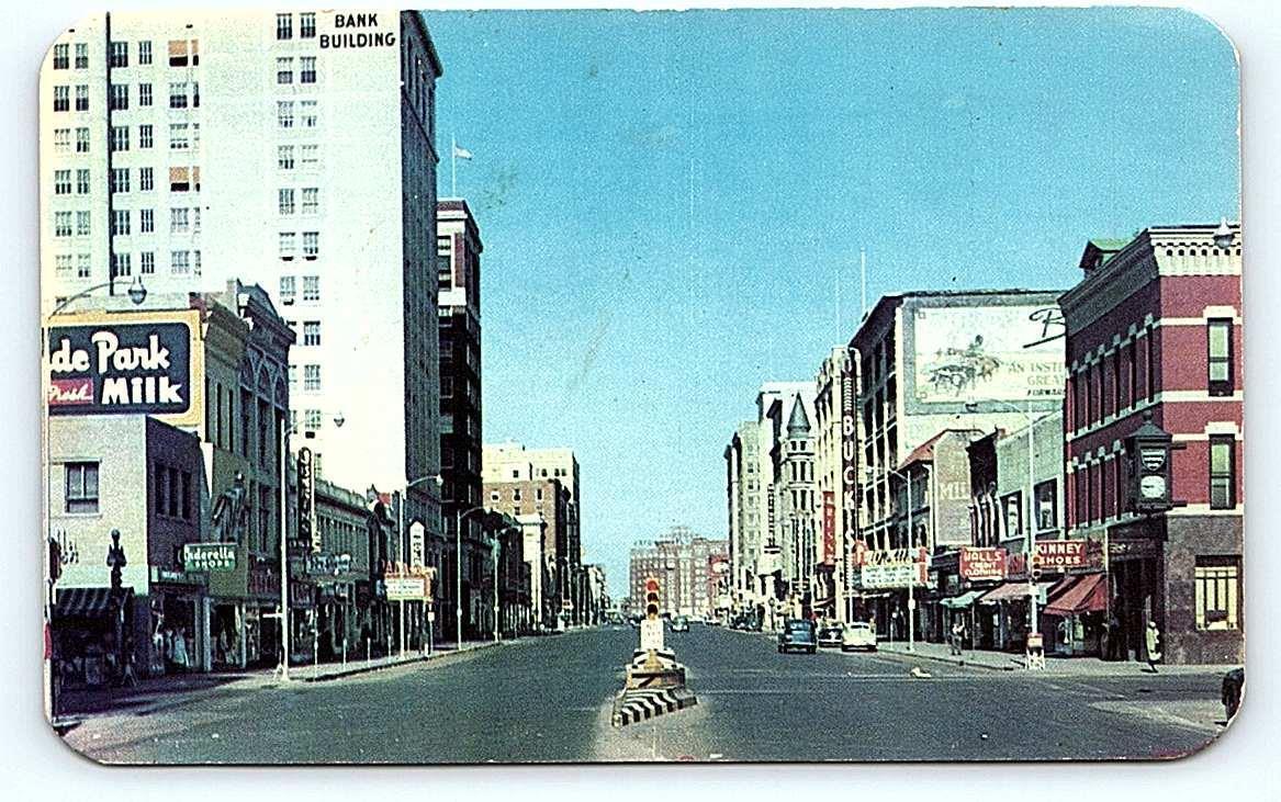 WICHITA, KS Kansas ~ DOUGLAS AVENUE Street Scene c1940s Cars Postcard ...
