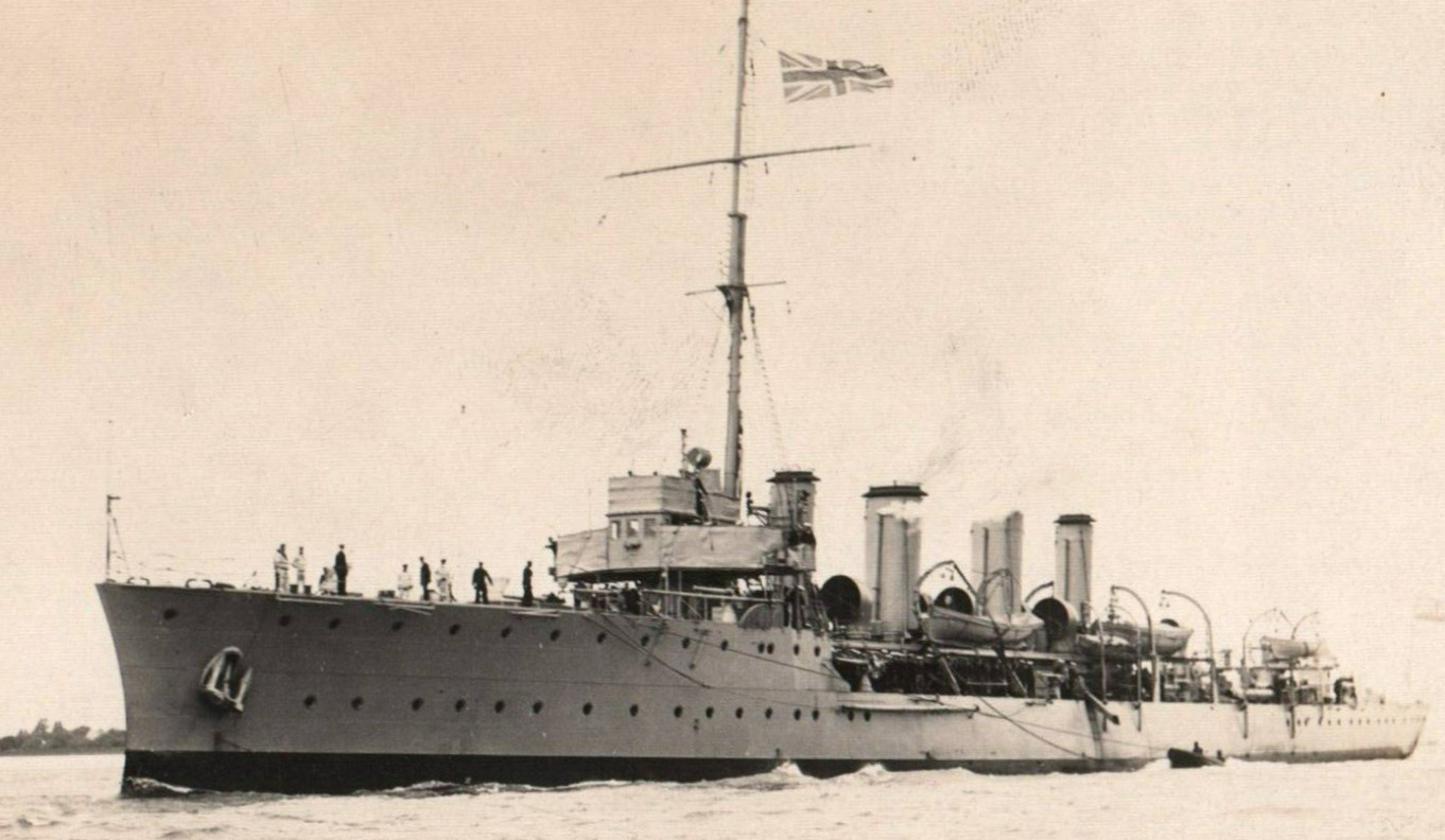 RPPC Photo WWI British Royal Navy HMS Attentive Scout Cruiser | Other ...