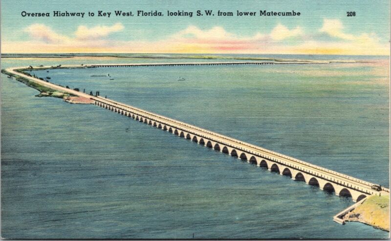Overseas Highway Key West Florida Scenic Birds Eye View Ocean Linen ...