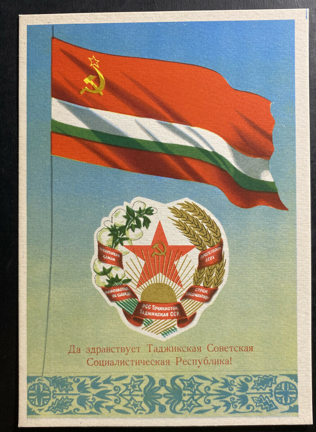 Mint Russia Soviet Union Patriotic Picture Postcard Long Live Socialist ...