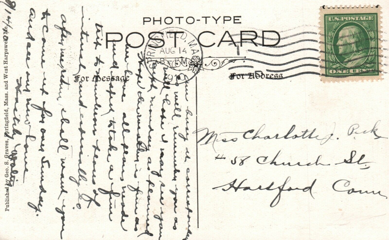 Vintage Postcard 1910 Connecticut River North End Bridge Springfield MA ...