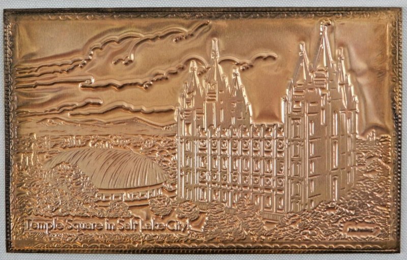 Historic Mormon Temple Square in Salt Lake City, Utah - Copper Vintage ...