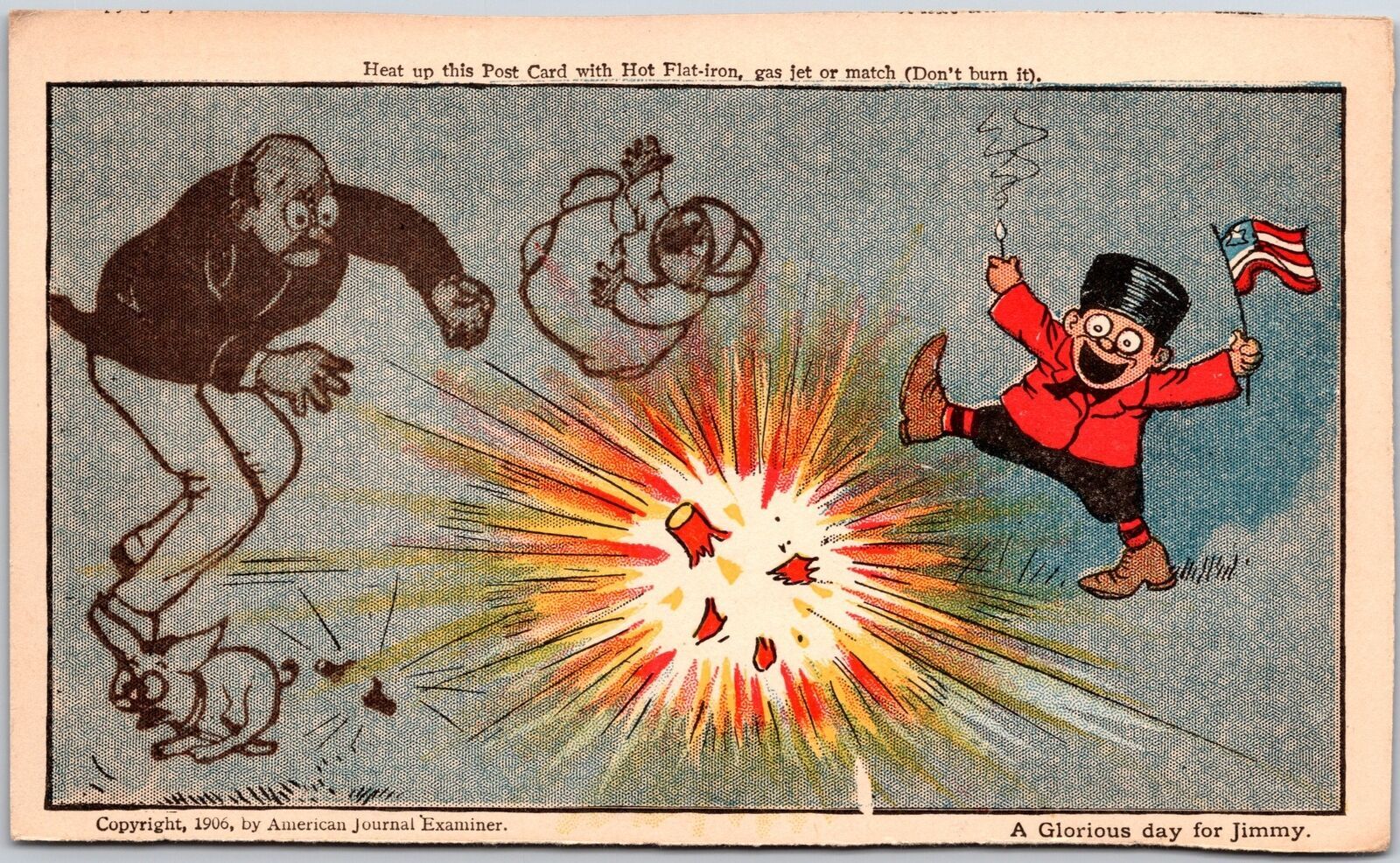 A Glorious Day For Jimmy Hot Flat Iron & Gas Jet Comic Postcard | Other ...